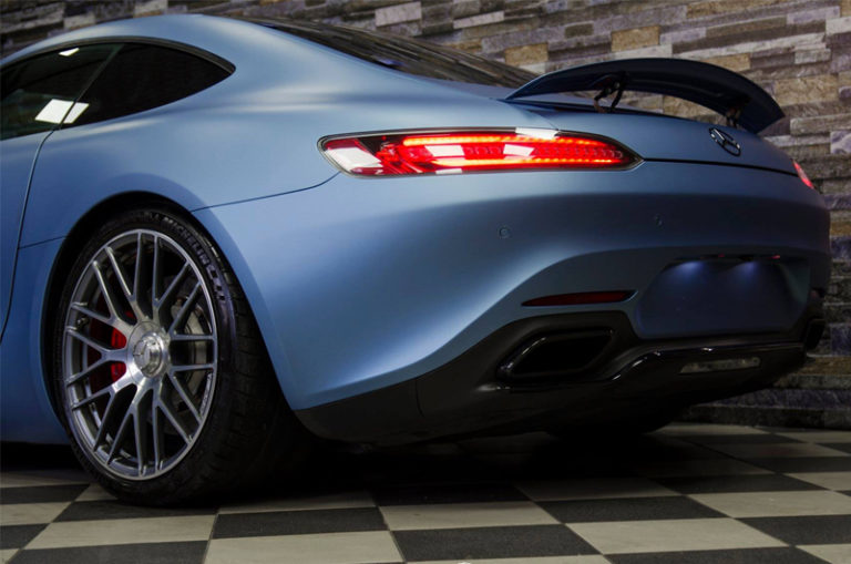 Mercedes GTS AMG Frosty Blue Wrap - DCM Design