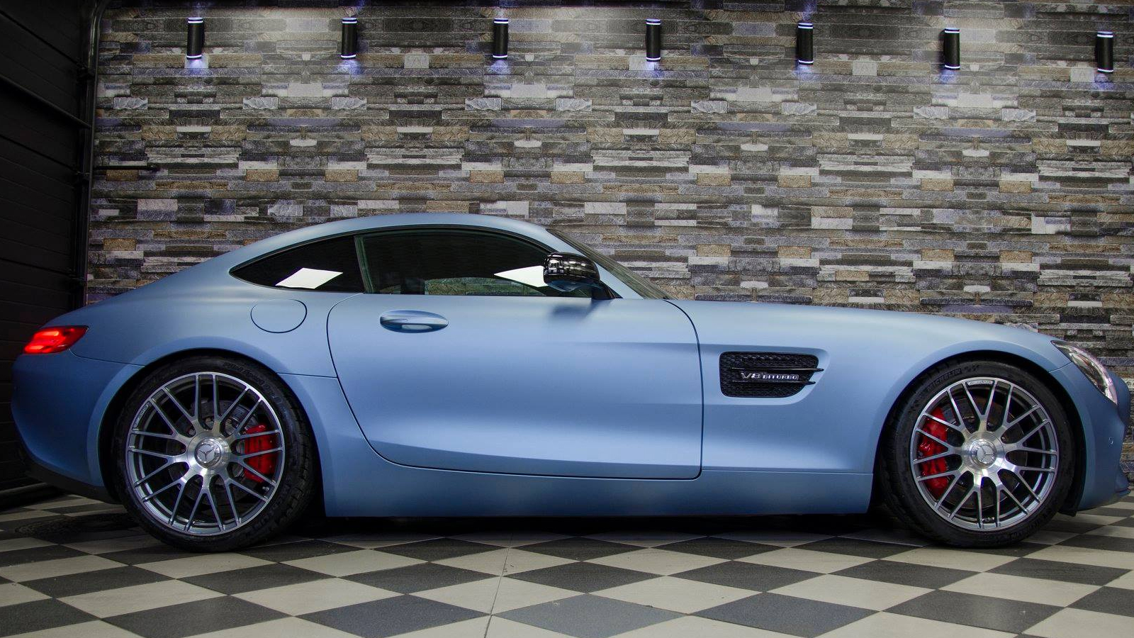Mercedes GTS AMG Frosty Blue Wrap - DCM Design